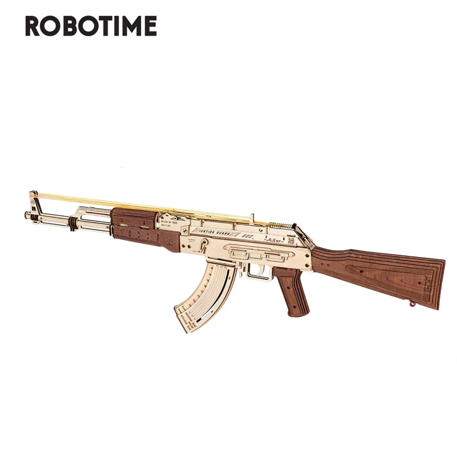 Robotime Rokr otomatik tüfek AK-47 silah blokları modeli Buliding kiti ...