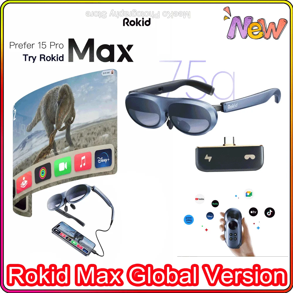 Rokid Max akıllı gözlük 3D oyun görüntüleme cihazı rokid istasyonu ...